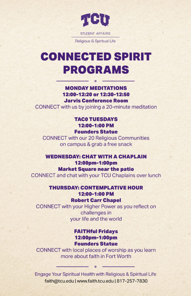 Religious & Spiritual Life | Programs