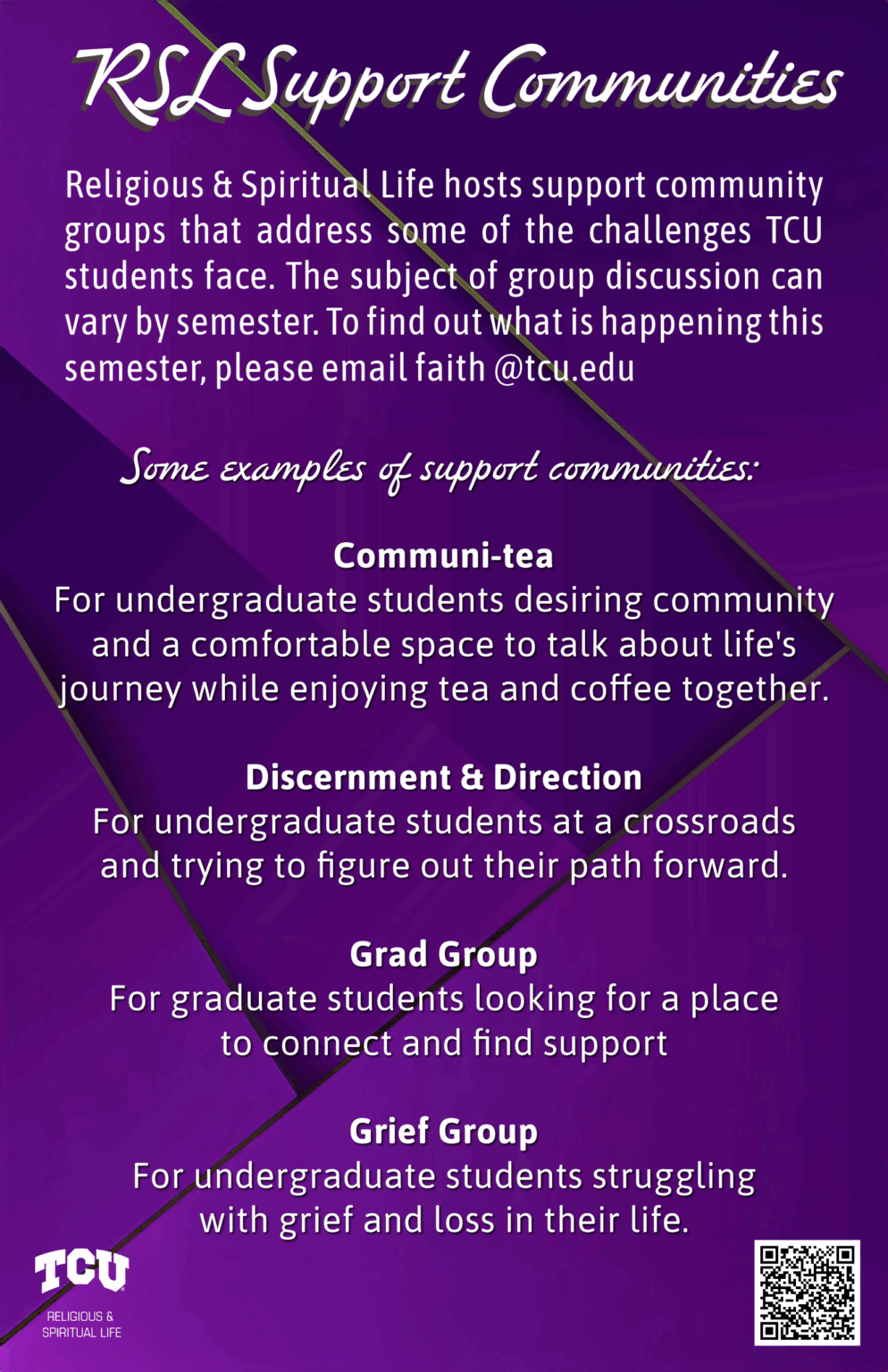 Religious & Spiritual Life | Support and Care